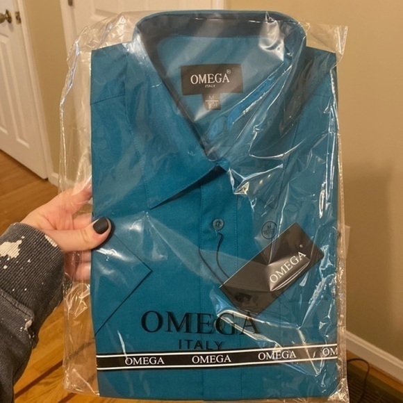 Omega | Shirts | Nwtsleek Omega Italy Mens Dress Shirt | Poshmark